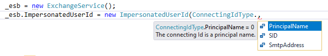 Consider using SmtpAddress for an impersonation · Issue #743 · ecederstrand/exchangelib · GitHub