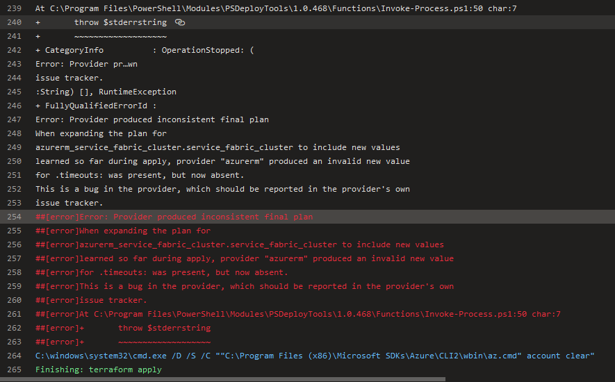 Azure Cli Task Errors But Task Is Marked As Success · Issue 12874 
