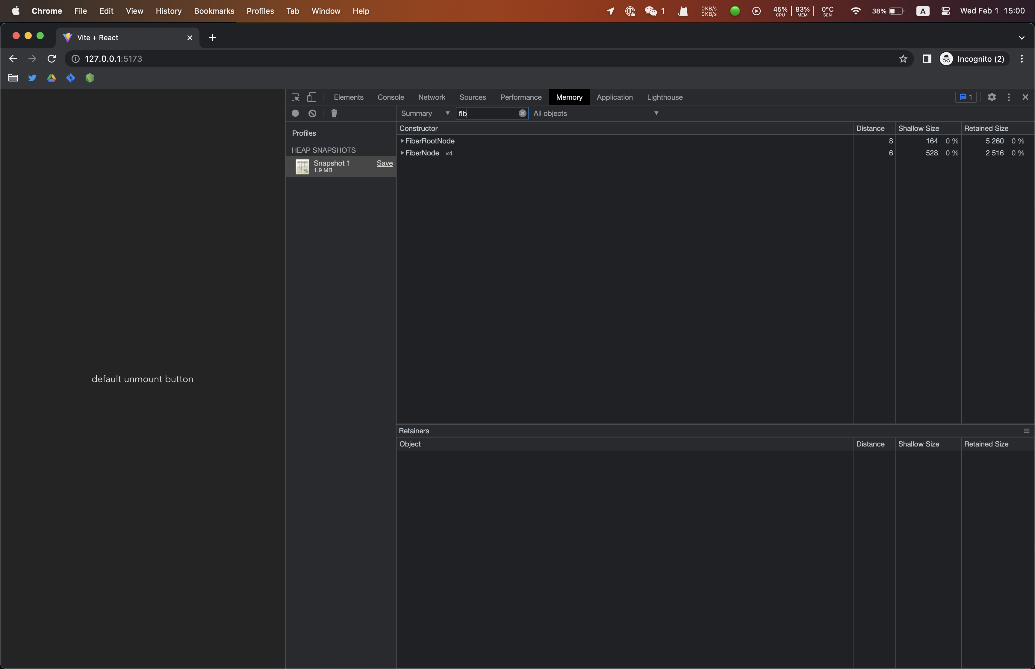 Bug: FiberRootNode was still exist in memory after root unmout · Issue #26089 · facebook/react ...
