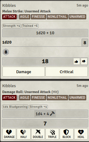 Rage effect only adding temp HP · Issue #8870 · foundryvtt/pf2e · GitHub