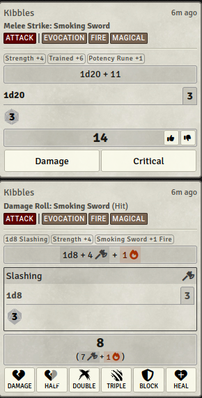 Rage effect only adding temp HP · Issue #8870 · foundryvtt/pf2e · GitHub