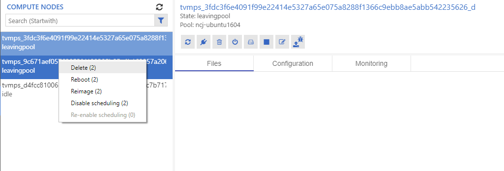 Add Support for multi-select/delete of nodes in pool dashboard · Issue #2133 · Azure ...