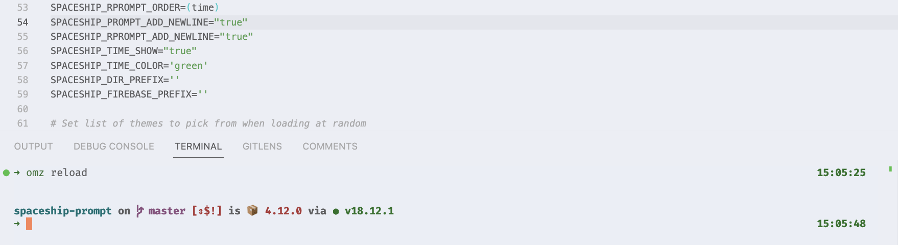 Unexpecterd 2 lines of prompt · Issue #1177 · spaceship-prompt/spaceship-prompt · GitHub