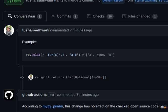 Mypy Primer Comment Job Can Run Without Mypy Primer · Issue 5270 · Python Typeshed · Github