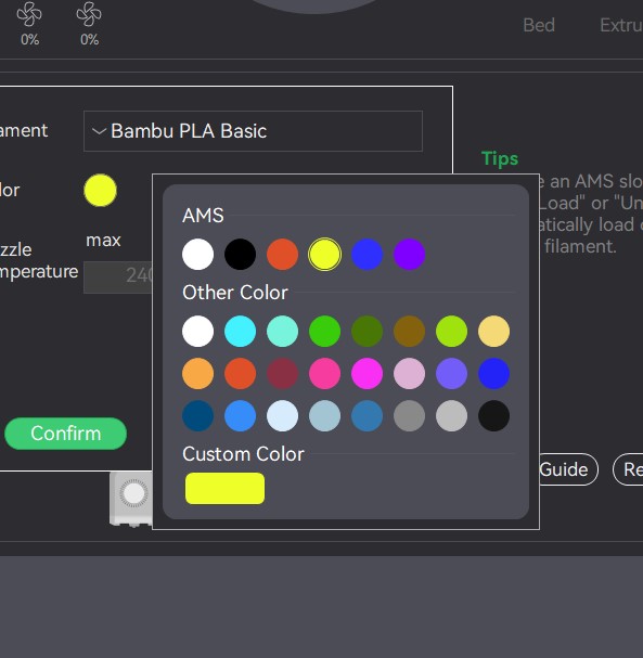 Custom Color missing from Bambu AMS Device screen · Issue #1238 ...