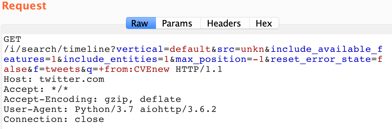 question】i cannot search CVEnew account's tweets · Issue #557 · twintproject/twint · GitHub