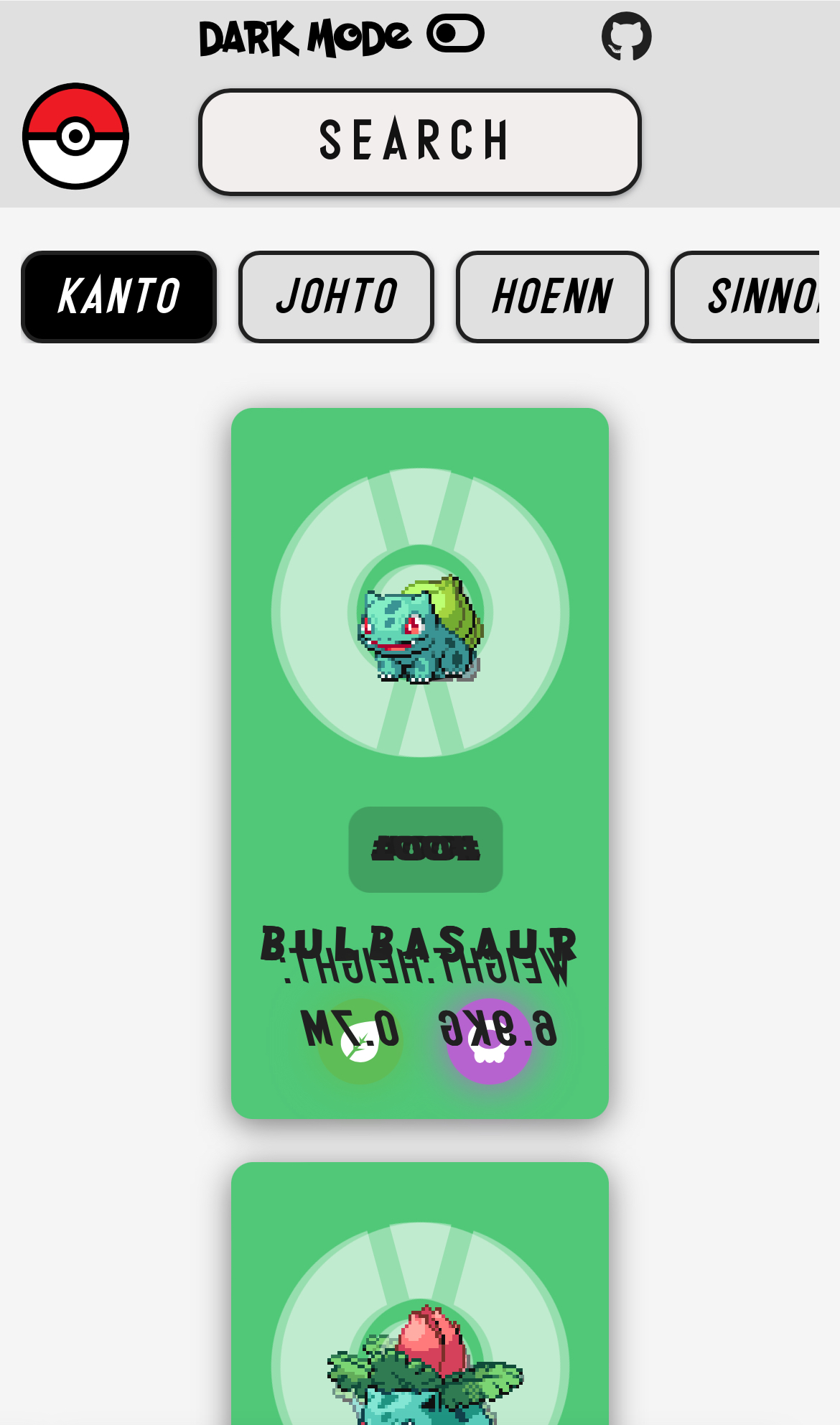 Text from back side of card visible on mobile · Issue #56 ...