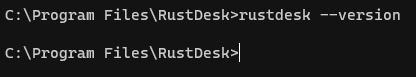 Command line arguments dont return anything · Issue #3617 · rustdesk/rustdesk · GitHub
