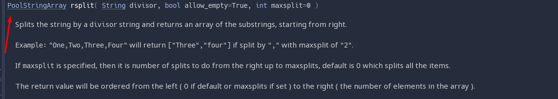 Stringrsplit And Stringsplit Are The Same · Issue 29429 · Godotenginegodot · Github