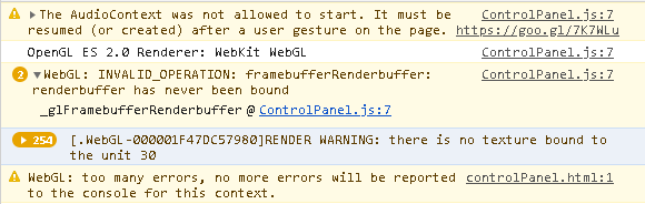 [.WebGL-053FF6D0]RENDER WARNING: there is no texture bound to the unit 30 · Issue #30670 ...