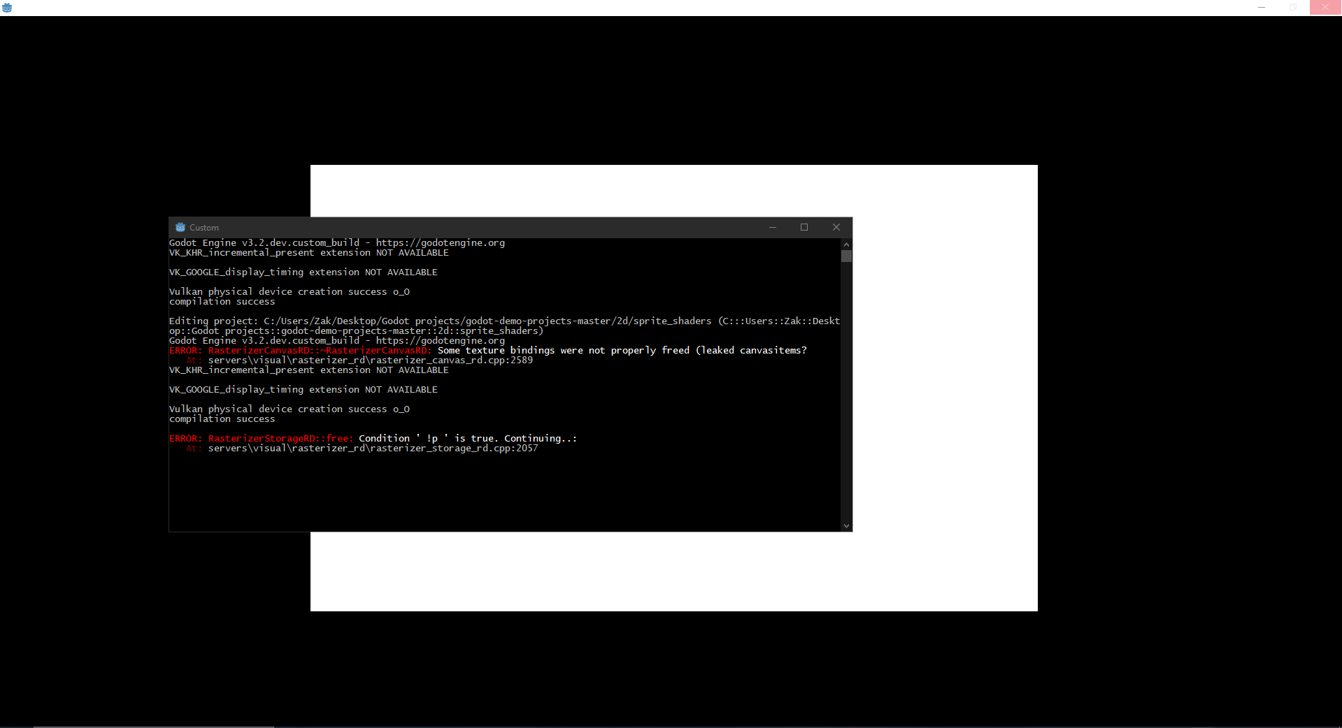 Vulkan: Crash · Issue #33592 · godotengine/godot · GitHub