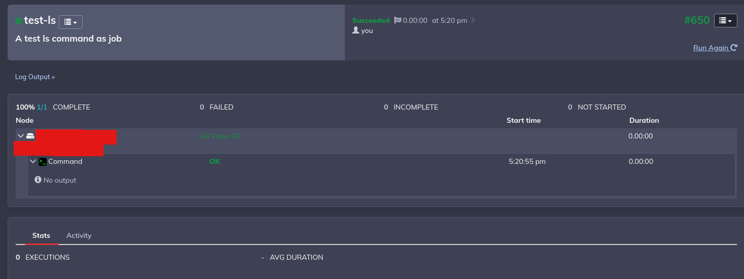 Jobs: no output on success · Issue #8099 · rundeck/rundeck · GitHub