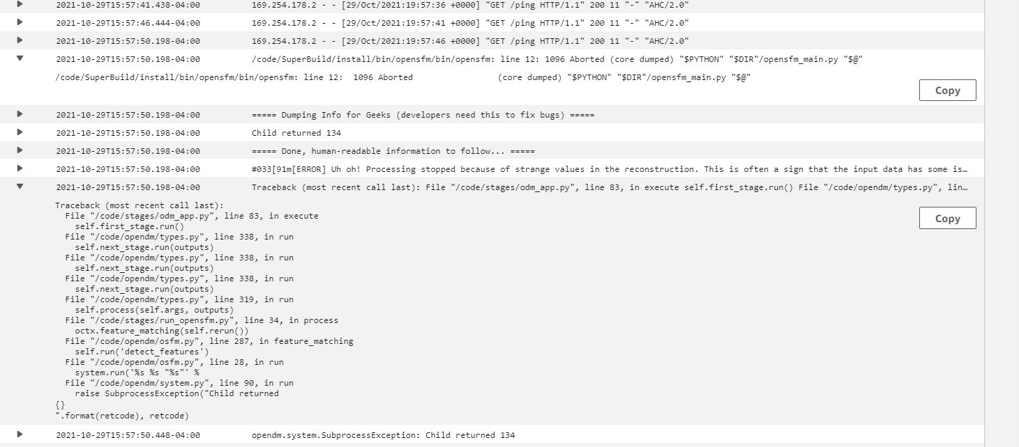 ODM docker as base image does not work on sagemaker · Issue #1083 · OpenDroneMap/WebODM · GitHub