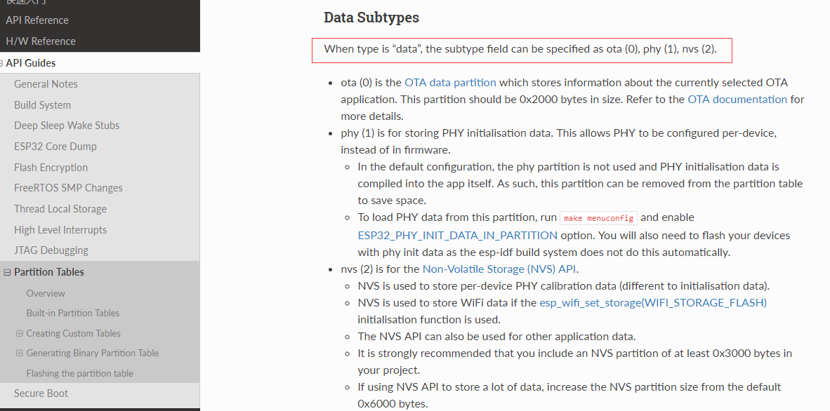 esp32 make flash error:patition data subtypes 'rf' is not valid · Issue ...