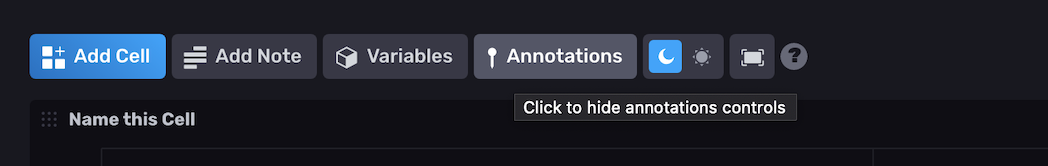 Annotations: Annotation toggle button on hover text message is wrong ...