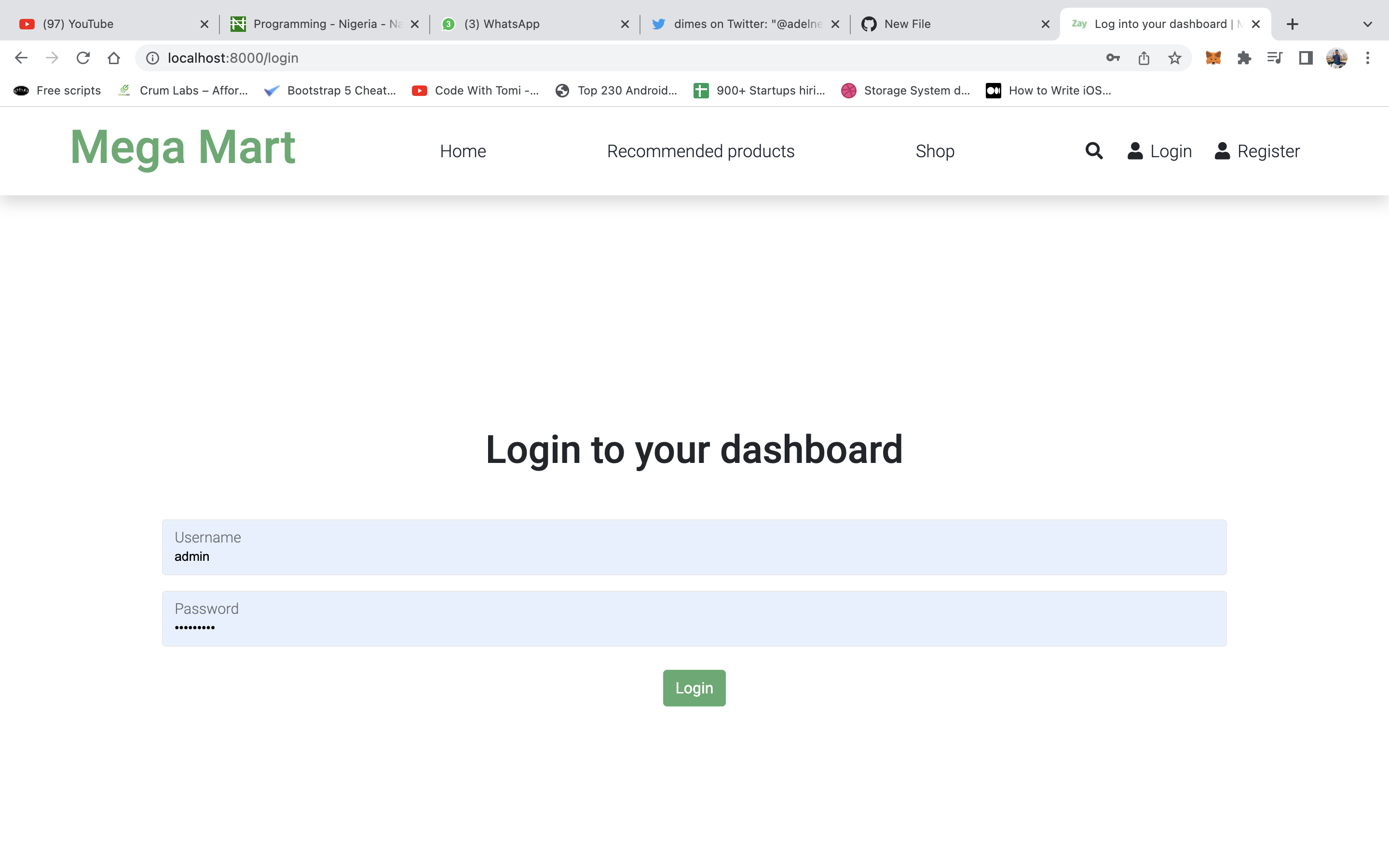 GitHub - Adel09/mega-crm: A Django eCommerce website with an admin ...