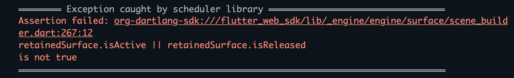 Flutter Freezes And Crashes With Surface Assertion Errors On The Web · Issue 50417 · Flutter 8014