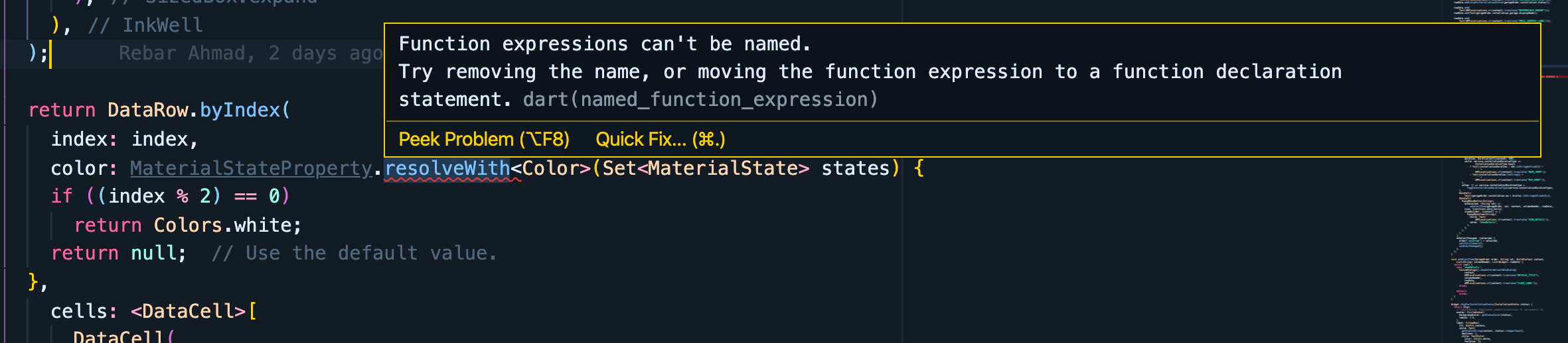 DataTable: allow row background colors to be configured · Issue #21864 · flutter/flutter · GitHub