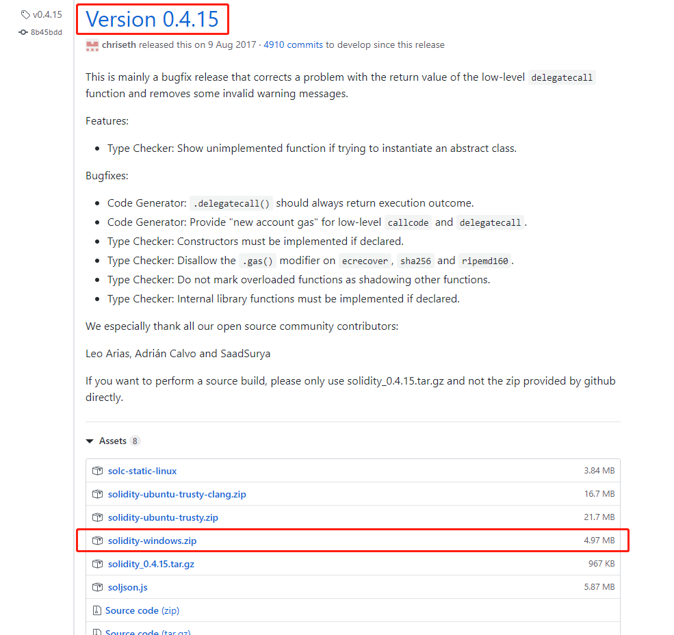 About solidity compiler 0.4.15 and nightly · Issue #6327 · ethereum ...