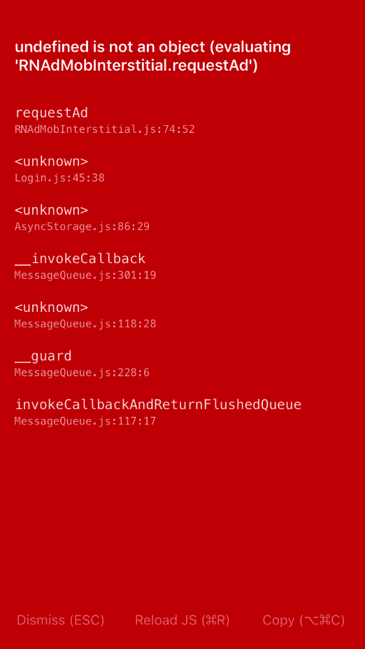 Native Module Cannot Be Null Ios · Issue 197 · Sbugert React Native Admob · Github