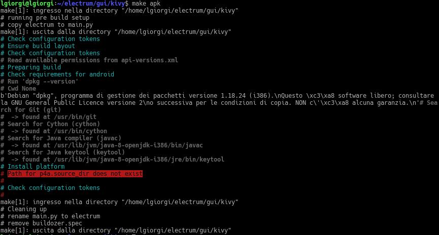 Android build issue: Path for p4a.source_dir does not exist · Issue ...
