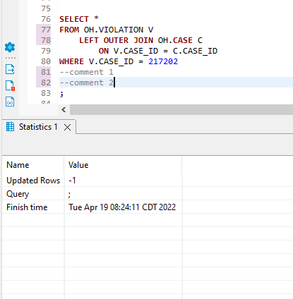 comments no longer recognized since community version 22.0.1 · Issue ...