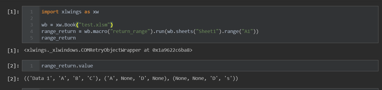 Return xlwings objects when returning Ranges etc. from VBA functions ...