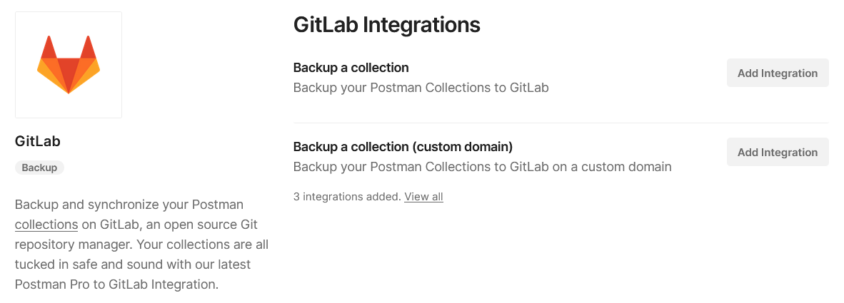New Integration Request - GitLab (Backup Environment) · Issue #9883 ...