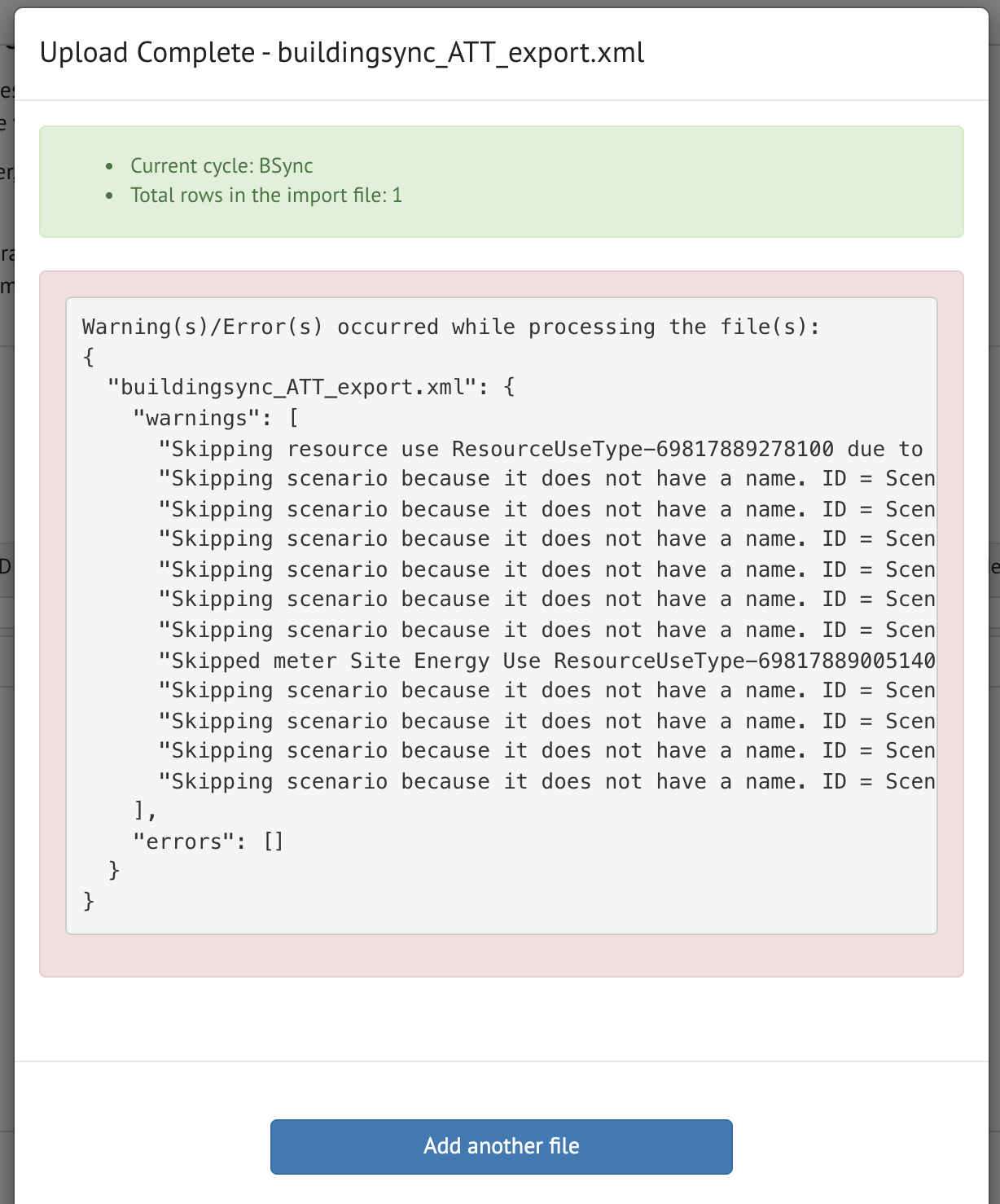BuildingSync: improve UI/UX for post-mapping messages · Issue #2930 · SEED-platform/seed · GitHub