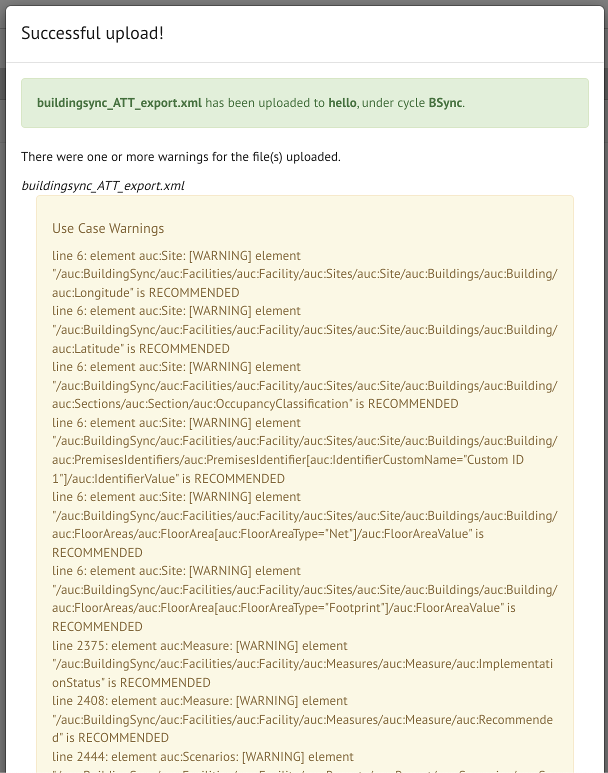 BuildingSync: allow users to export warnings/errors when importing data · Issue #2960 · SEED ...