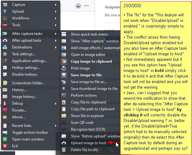 Warning after capture since upgrade to 13.1 · Issue #4652 · ShareX/ShareX · GitHub