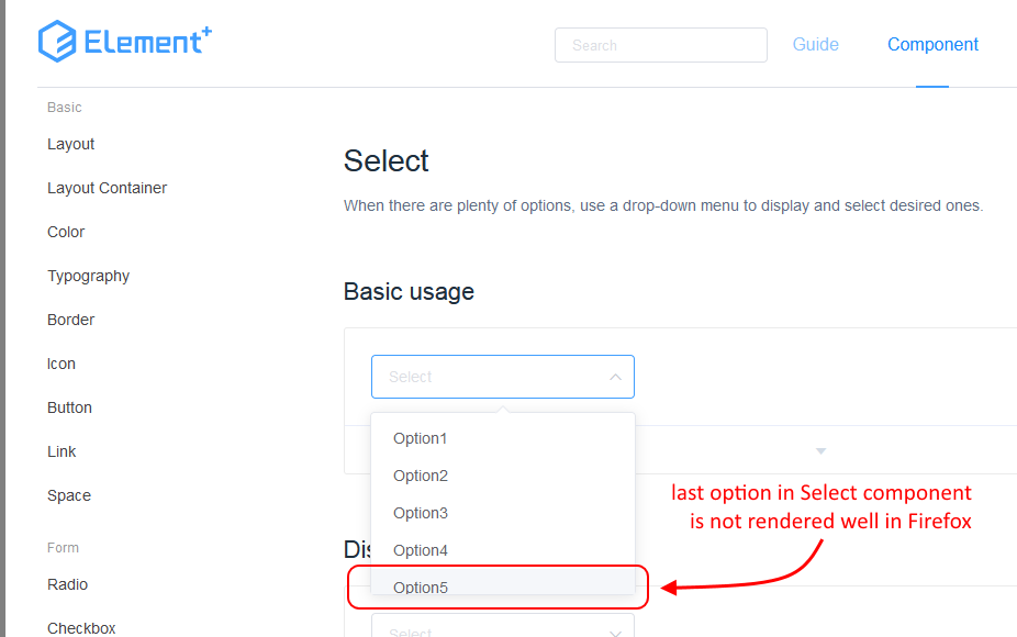 [Bug Report] Last option in Select component is not rendered well in Firefox 84.0.1 · Issue ...