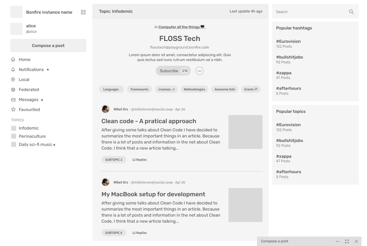 Browse topics · Issue #421 · bonfire-networks/bonfire-app · GitHub
