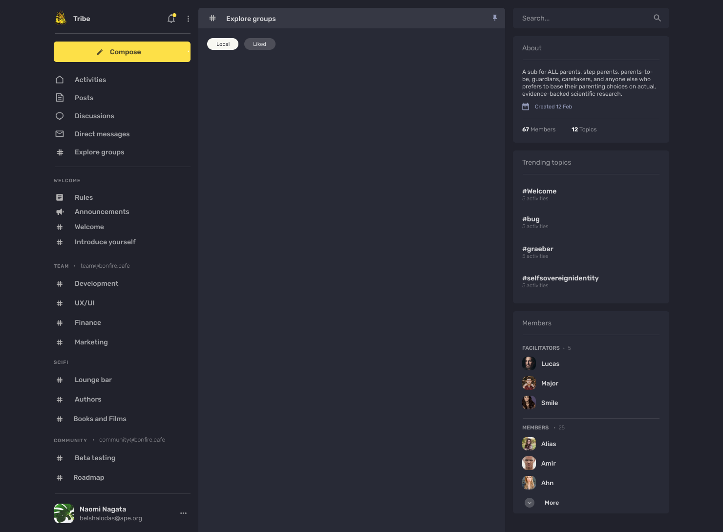 Group mockups and main requirements · Issue #470 · bonfire-networks/bonfire-app · GitHub