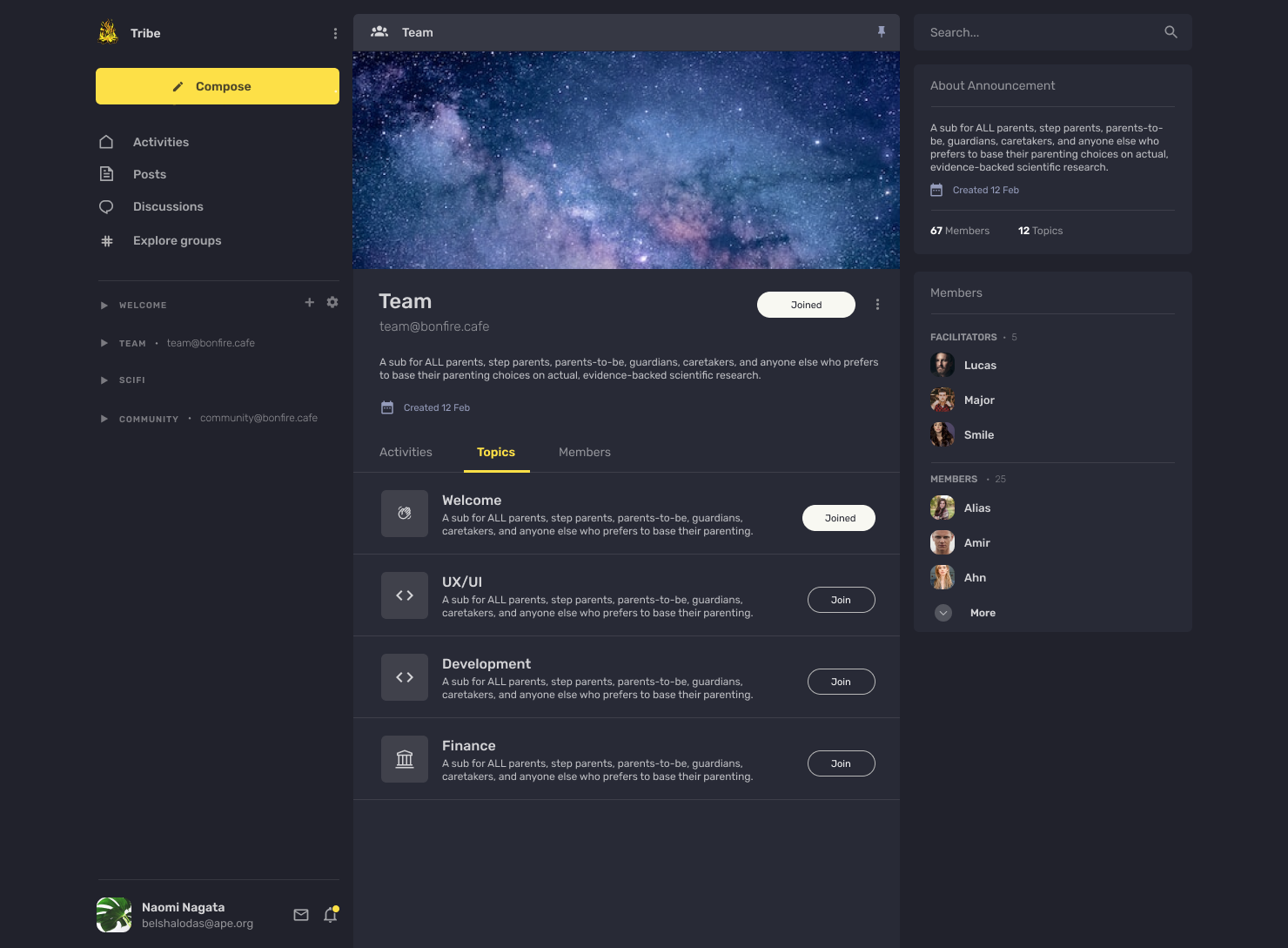 Group mockups and main requirements · Issue #470 · bonfire-networks/bonfire-app · GitHub