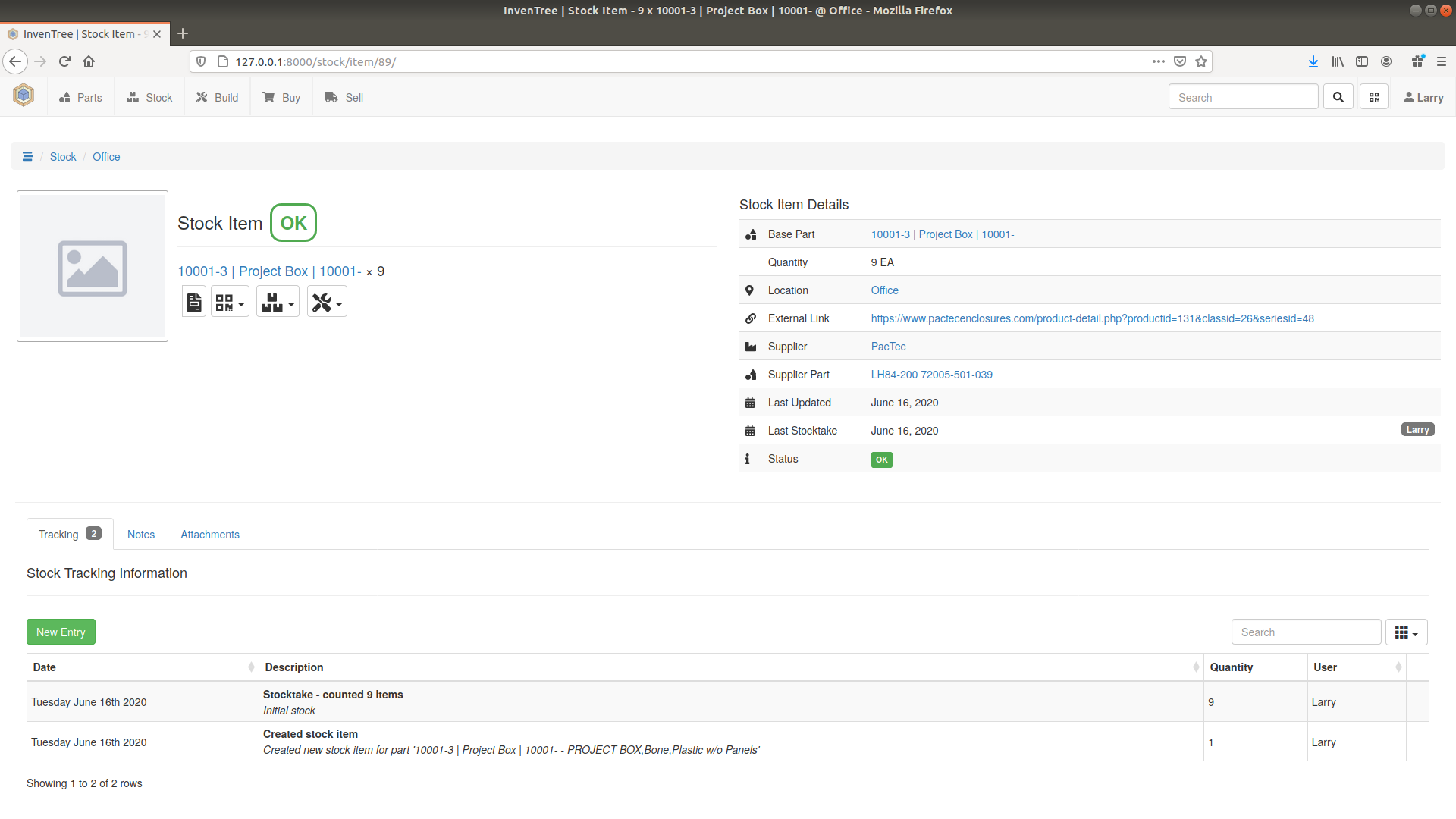 Build Function Still Does Not Work · Issue #989 · inventree/InvenTree ...