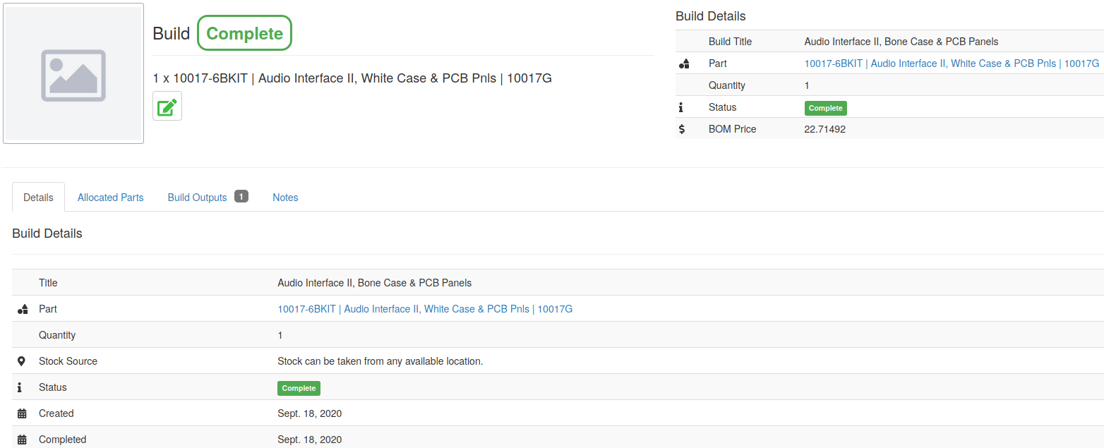 Build Function Still Does Not Work · Issue #989 · inventree/InvenTree · GitHub