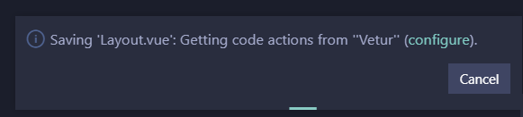 Cannot save/build Quasar App- Message Getting code actions from Vetur | ESLINT. · Issue #92981 ...