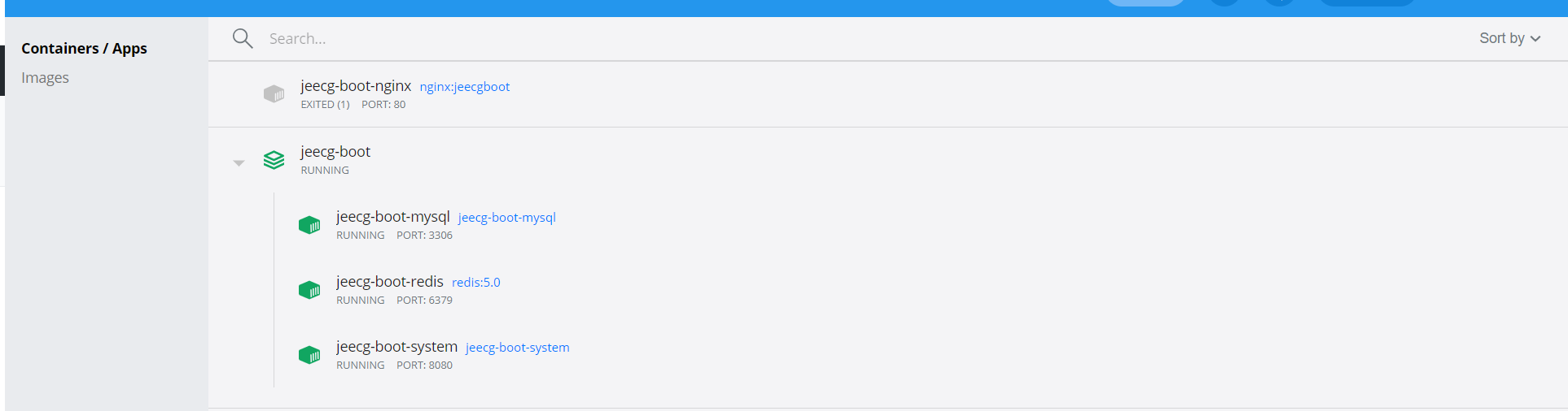 前台代码制作docker镜像，容器启动报错 · Issue #2402 · jeecgboot/JeecgBoot · GitHub