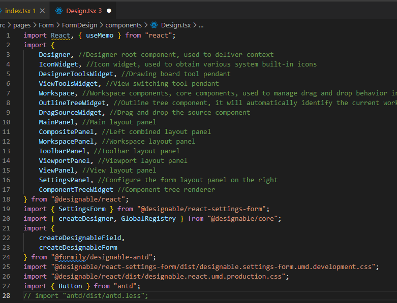 @formily/designable-antd 集成到 antd pro v5 报错 · alibaba formily · Discussion #3576 · GitHub