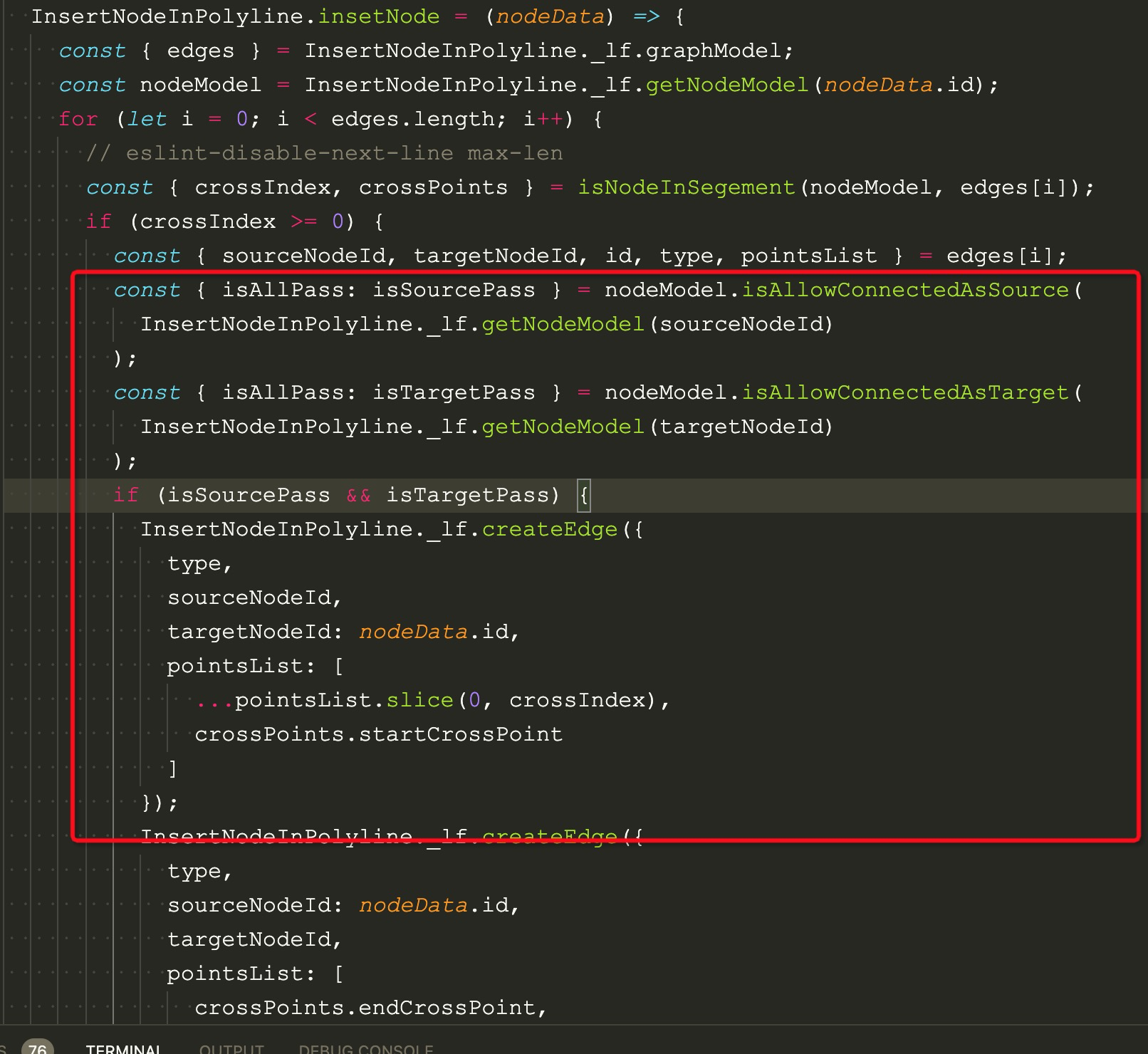[Bug report]insertNodeInPolyline插件增加触发连线校验规则。 · Issue #207 · didi/LogicFlow · GitHub