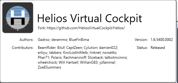 Pre-Release Report 1.6.5400.2 · Issue #627 · HeliosVirtualCockpit/Helios · GitHub