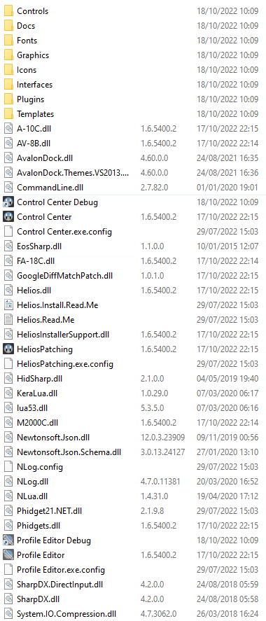Pre-Release Report 1.6.5400.2 · Issue #627 · HeliosVirtualCockpit/Helios · GitHub