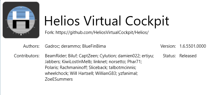 Pre-Release Report 1.6.5500.0 and 1.6.5501.0 · Issue #670 · HeliosVirtualCockpit/Helios · GitHub