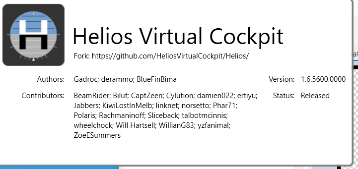 Pre-Release Report 1.6.5600.0 · Issue #679 · HeliosVirtualCockpit/Helios · GitHub