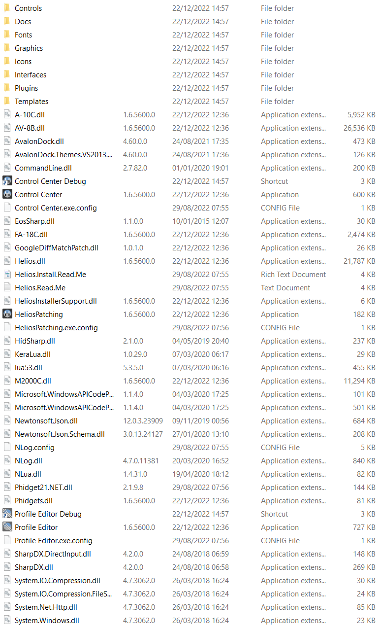Pre-Release Report 1.6.5600.0 · Issue #679 · HeliosVirtualCockpit/Helios · GitHub