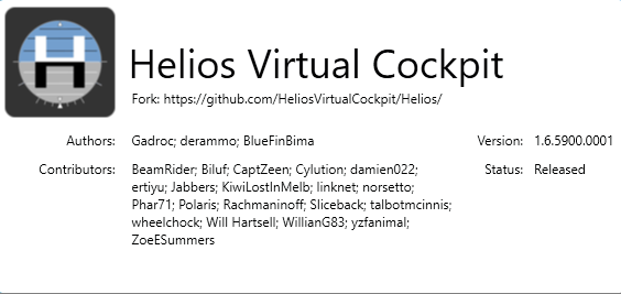 1.6.5900.1 Pre-release Report · Issue #713 · HeliosVirtualCockpit/Helios · GitHub