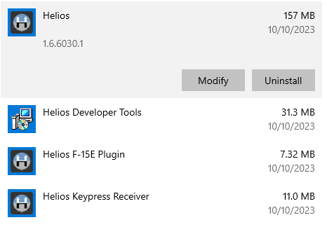 1.6.603 Pre-Release Checks · Issue #769 · HeliosVirtualCockpit/Helios · GitHub