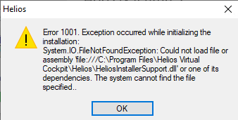 Uninstalling Helios Developer Tools Before Helios results in Helios being unable to uninstall ...