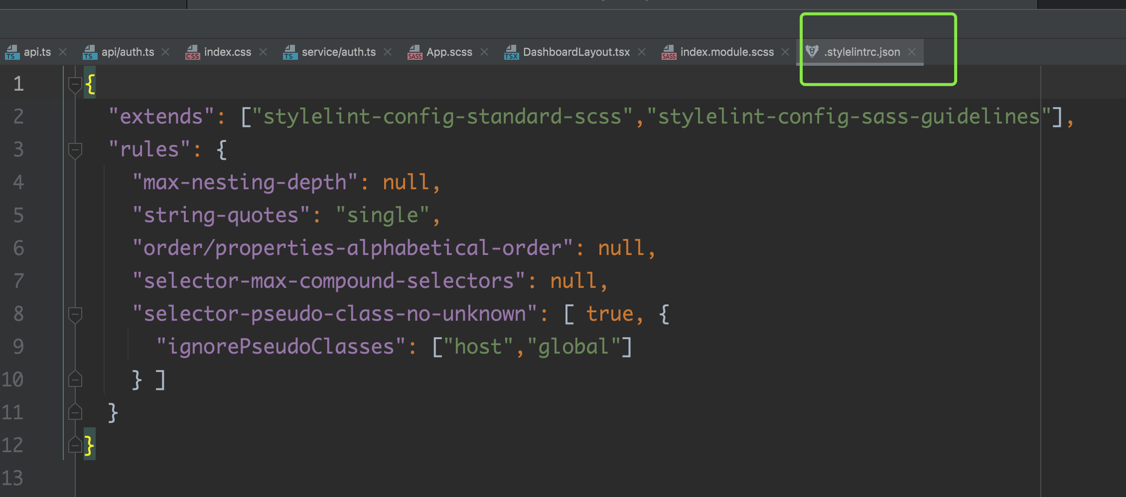Webstrom use Stylelint 14 show error :The "syntax" option is no longer available. You should ...